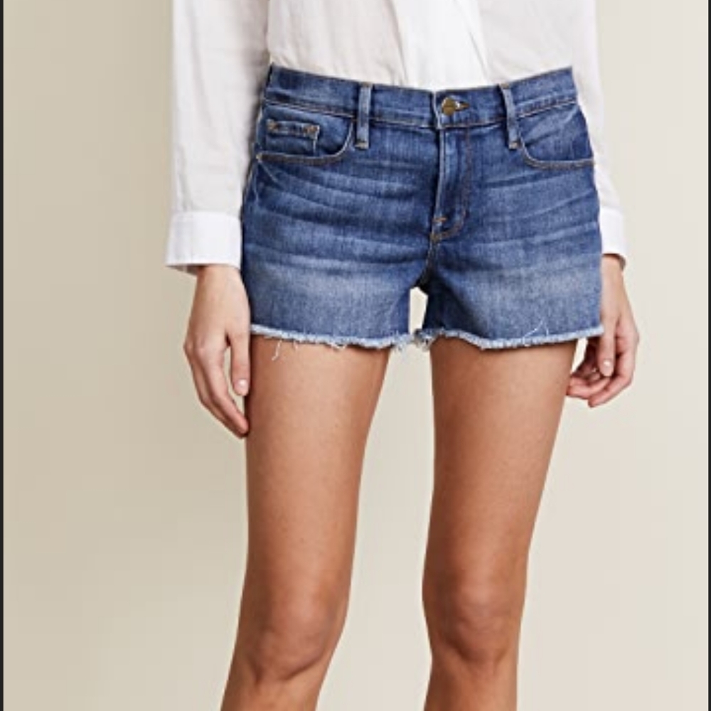 Frame Le Cutoff Denim Shorts - Gem